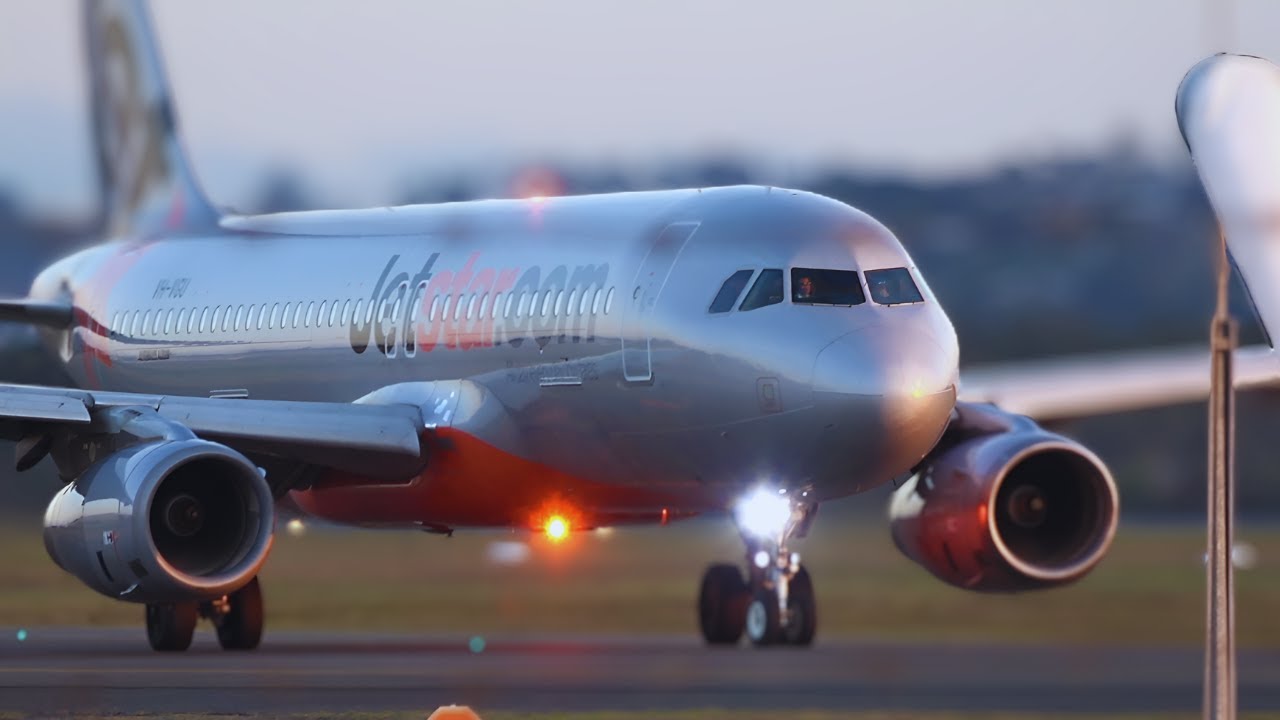 Jetstar A320 Takeoff from Gold Coast Airport! - YouTube