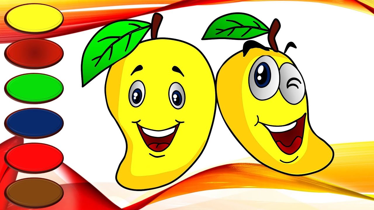 How to draw cute & yummy mangoes 😋 || Mr. & Mrs. Mango drawing 😉 || # ...