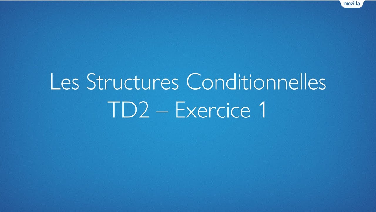 Programmation Web 2 - Les structures conditionnelles - YouTube