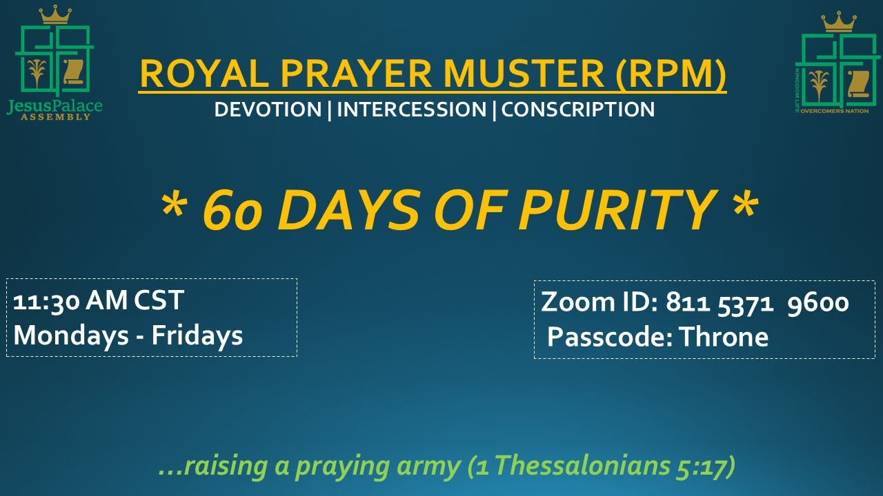 JPA - ROYAL PRAYER MUSTER || 4/14/2025 - YouTube