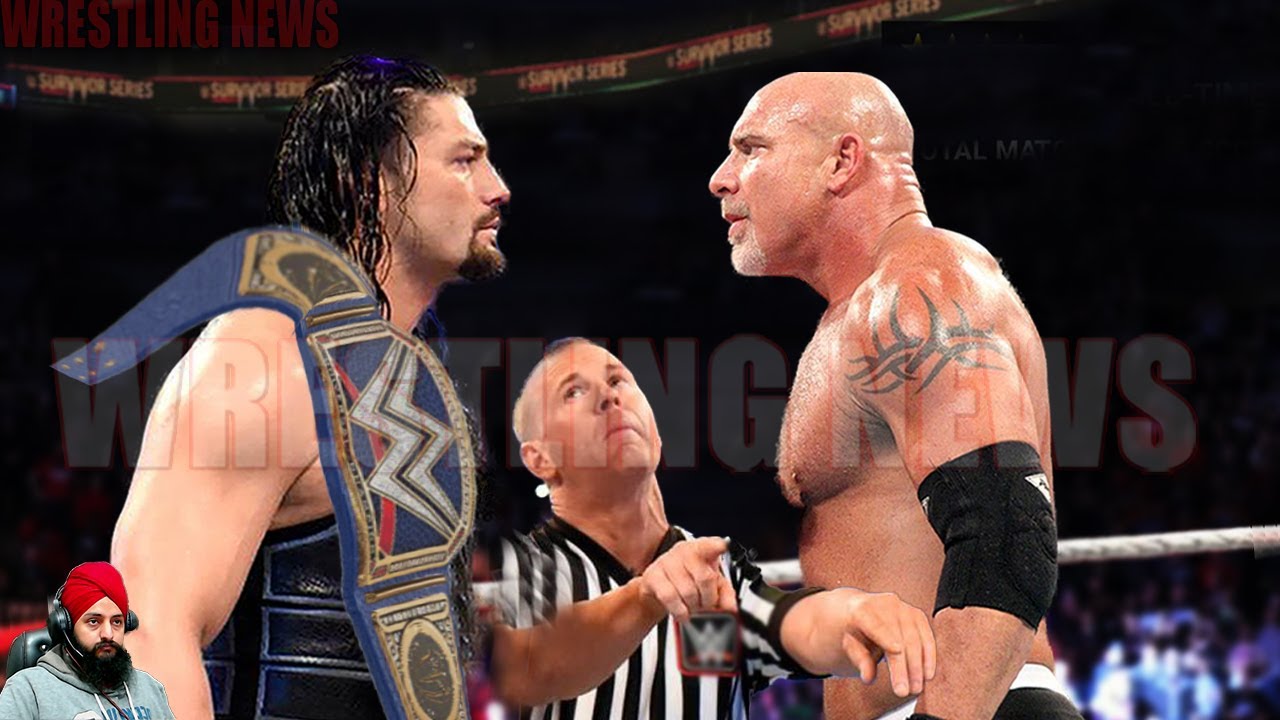 Roman Reigns vs Goldberg WWE Universal Championship Match - Wrestling ...