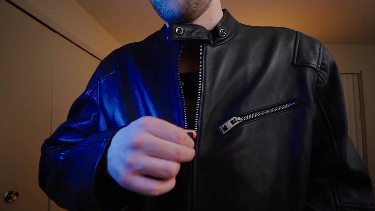 ASMR New Leather Jacket - YouTube