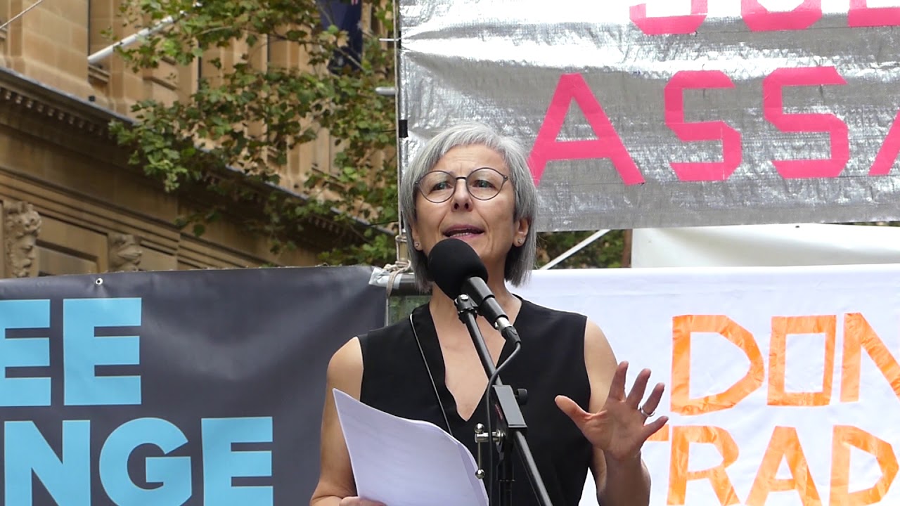 Mary Kostakidis in solidarity with Julian Assange, 2020-02-24 - YouTube