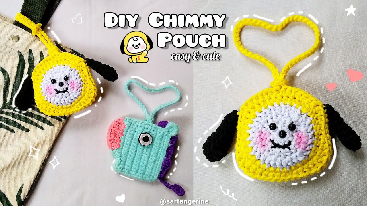 Crochet BT21 Pouch Tutorial | Crochet Chimmy Pouch | Free Pattern ...