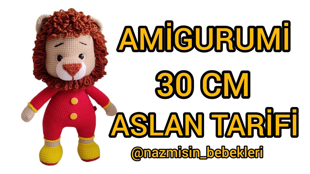 AMİGURUMİ ASLAN TARİFİ #amigurumicrochet #amigurumiaslan - YouTube