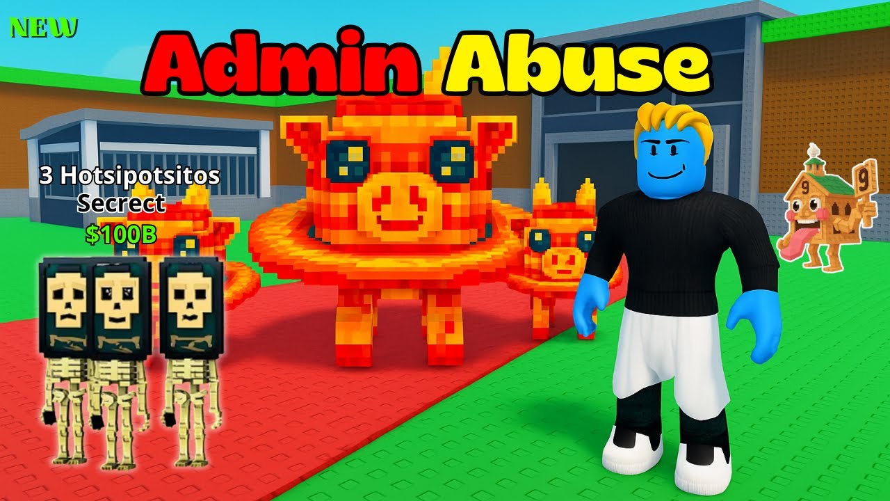 El MEJOR ADMIN ABUSE de Steal a Brainrot en Roblox!!🌈😂 - YouTube