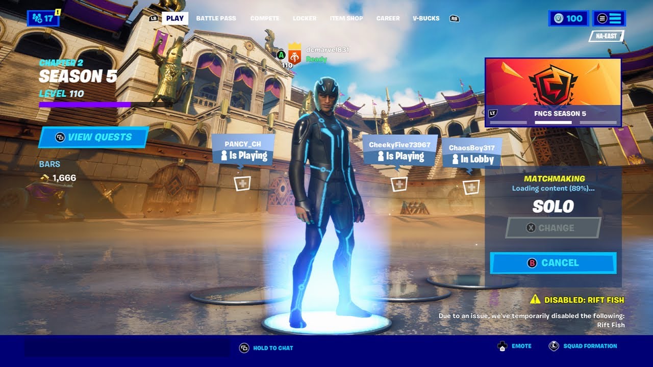 Fortnite: Tron: Packet Skin gameplay - YouTube