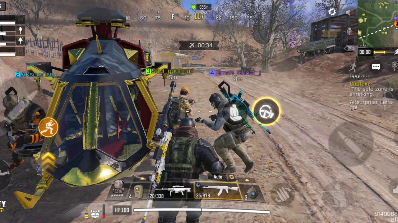 Call Of Duty Mobile Squad Battle Royale Gameplay - YouTube