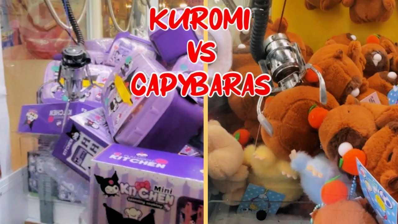 KUROMI , CAPYBARAS , CLAW MACHINE , 夾娃娃 - YouTube
