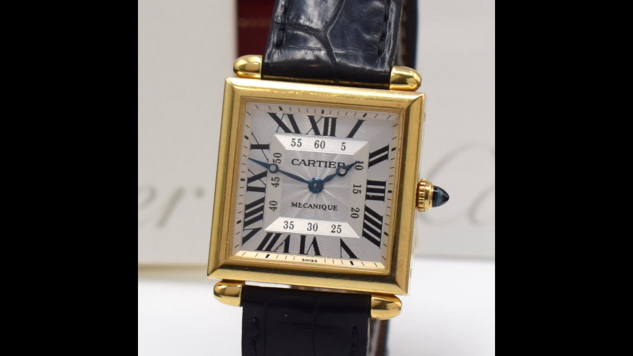 Cartier Tank Obus Mecanique reference 2380 - YouTube