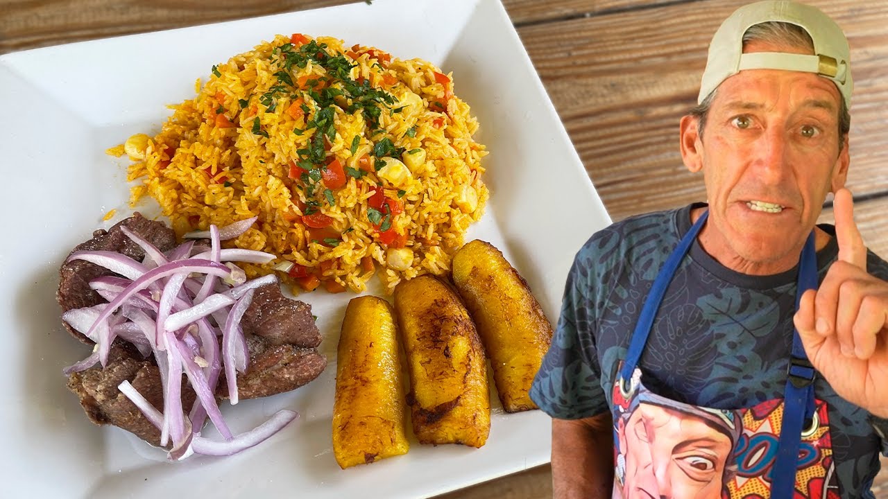 Cocinando un Arrocito con Chicharrón y Platanitos fritos por S/8.50 ...