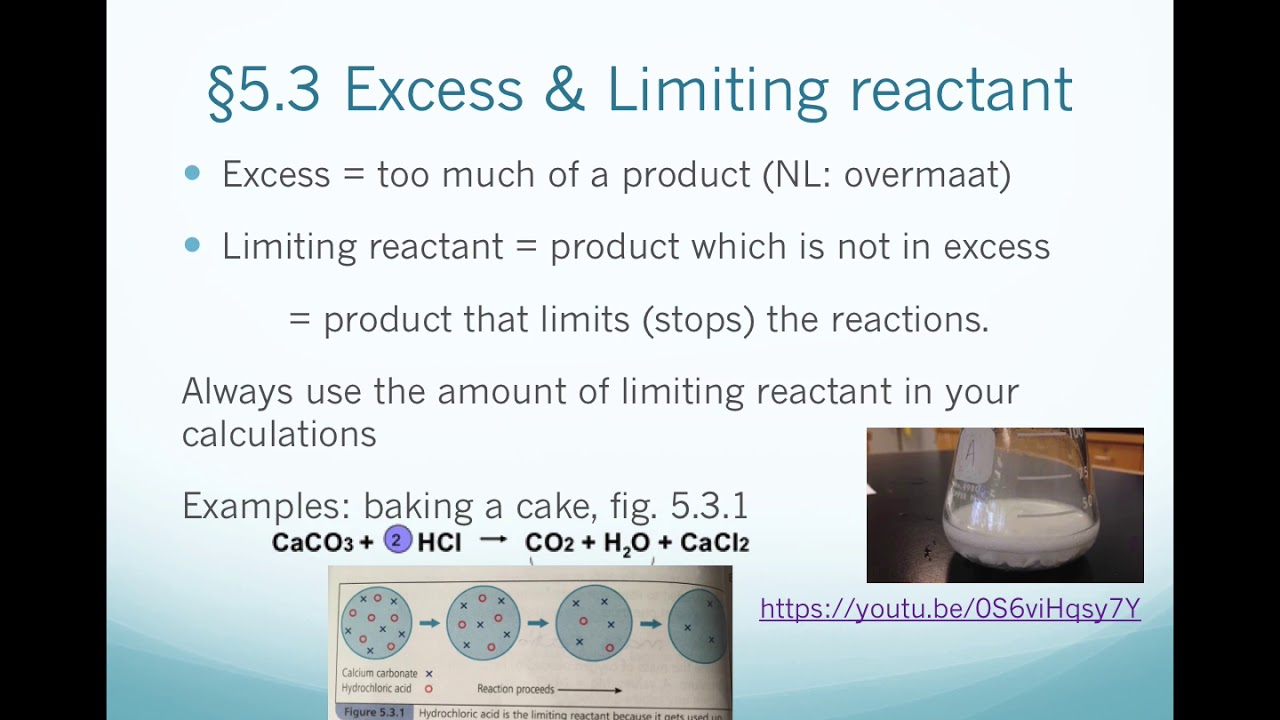 tto3 - Limiting reactant and excess unit 5.3 - YouTube