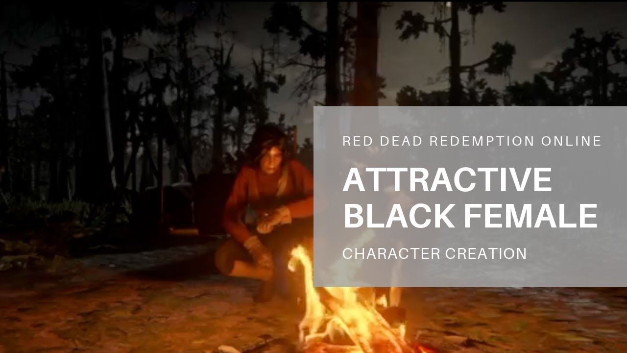 RED DEAD REDEMPTION ONLINE: BEAUTIFUL BLACK FEMALE CHARACTER CREATION ...