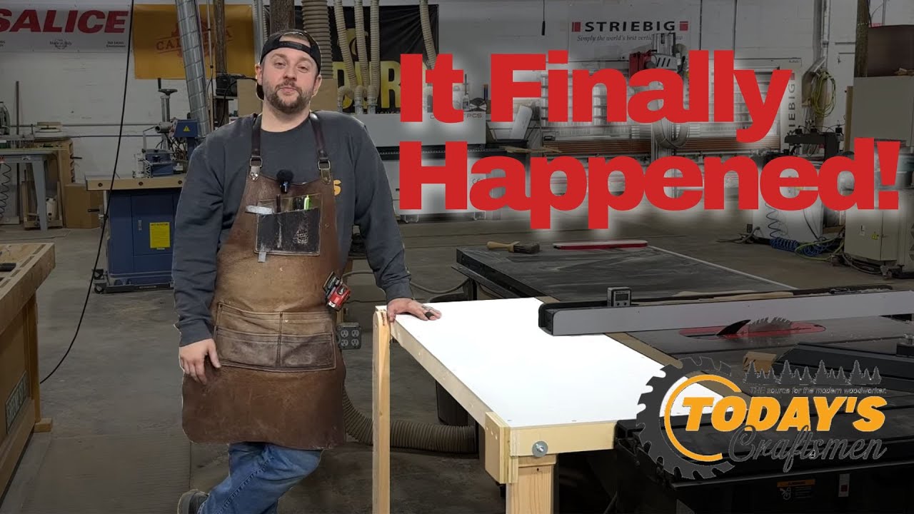 Make a Folding Out Feed Table - FREE Plans - YouTube