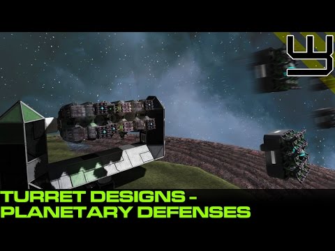 Space Engineers - SAM Site & Planetary Defense Turrets - YouTube