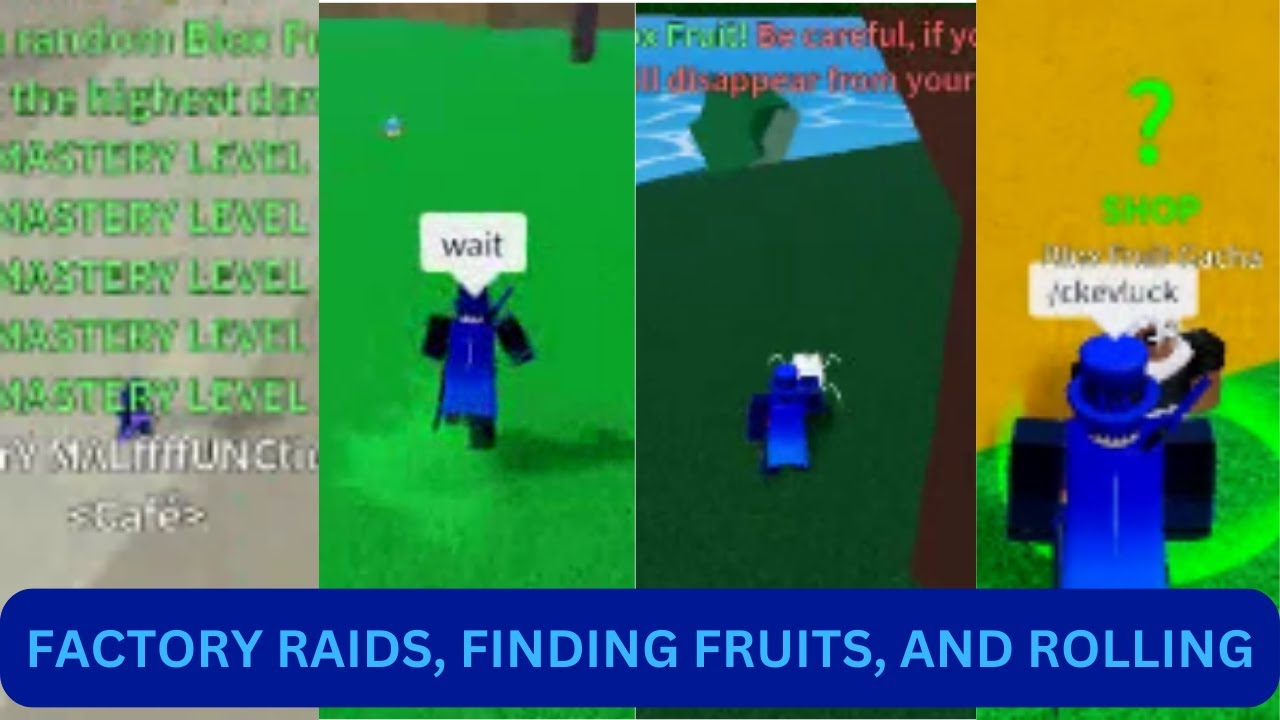 Rolling, Finding and Factory Raid Fruits (Blox Fruits) - YouTube