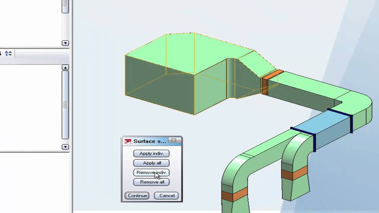 HiCAD neXt Sheet metal - offset sheets from surafces of solid parts ...