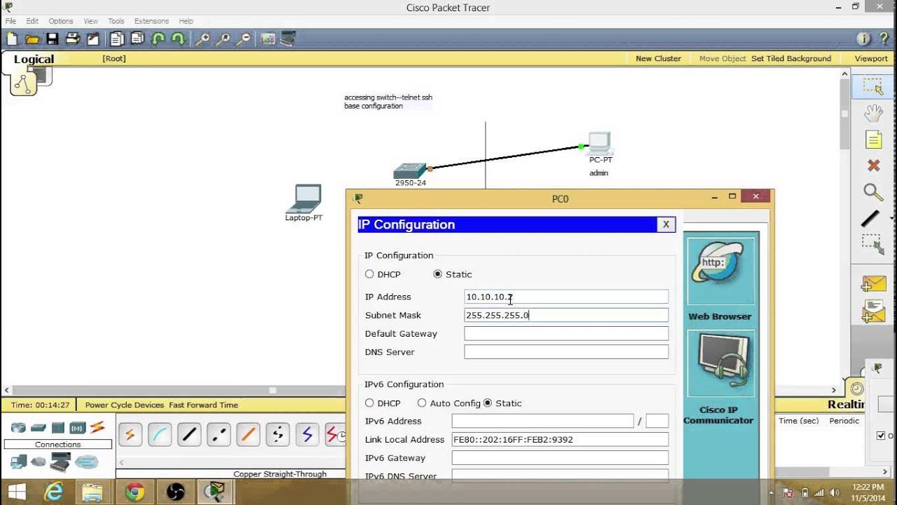 Accessing switch telnet ssh base configuration - YouTube