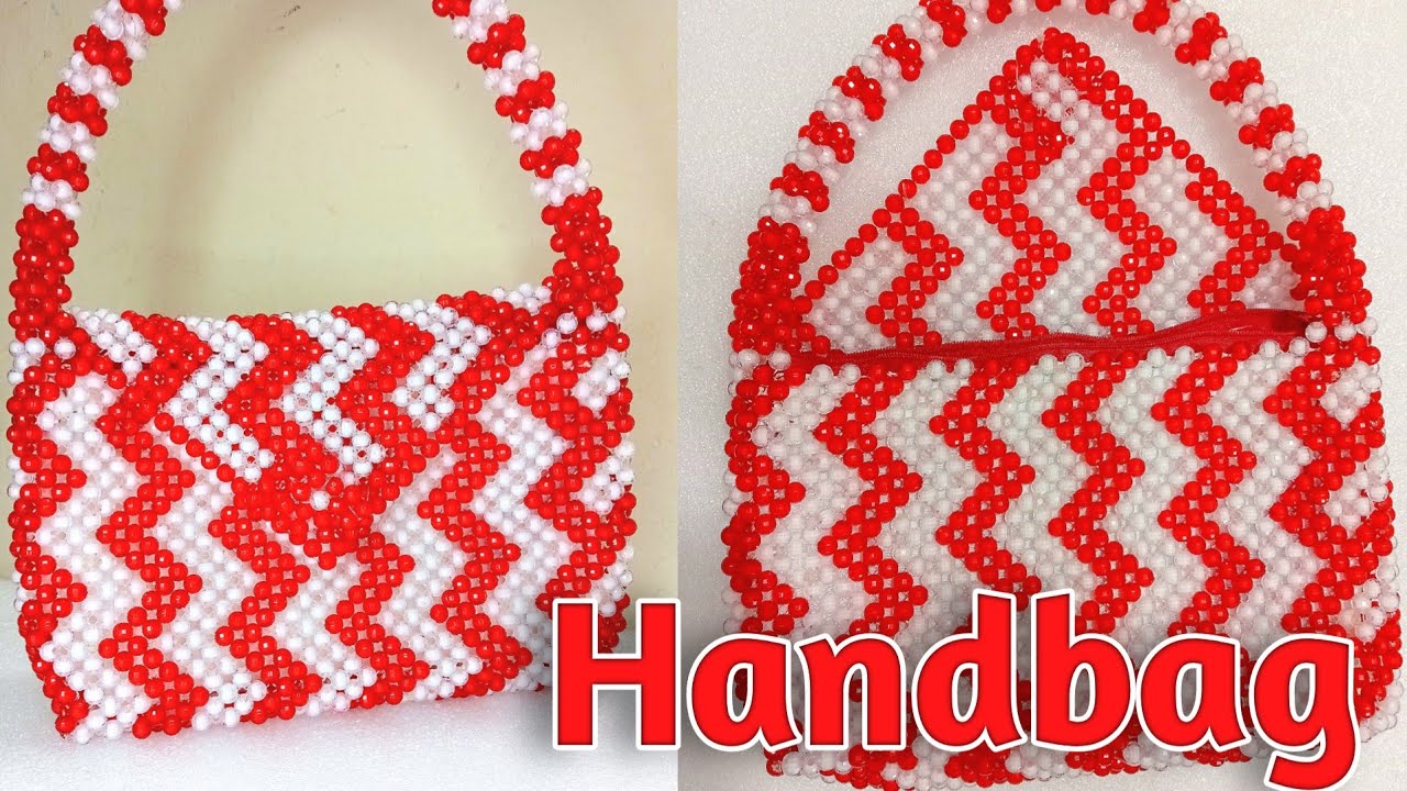 How to make a beautiful pearls beaded purse | Simple DIY Tutorial - YouTube