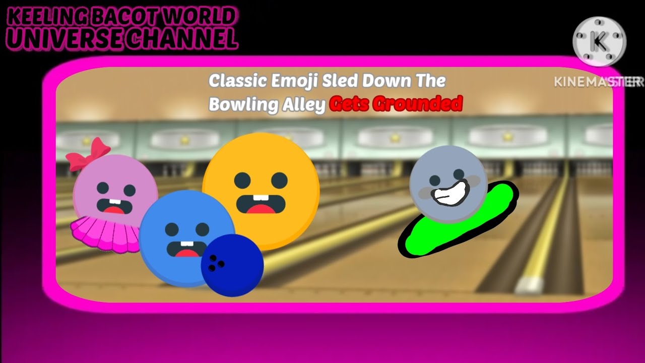 [KB] Classic Emoji Sled Down The Bowling Alley Gets Grounded - YouTube