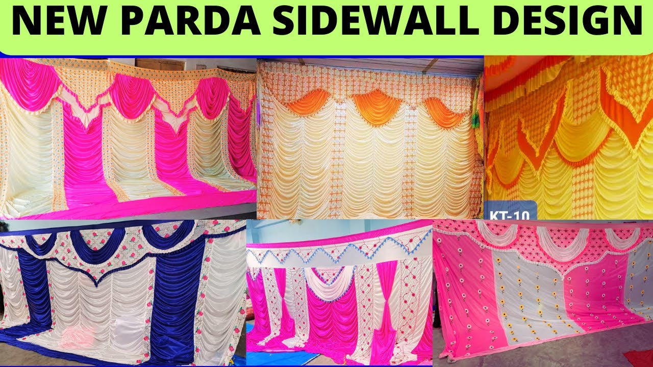 tent mondap decoration parda sidewall design - YouTube