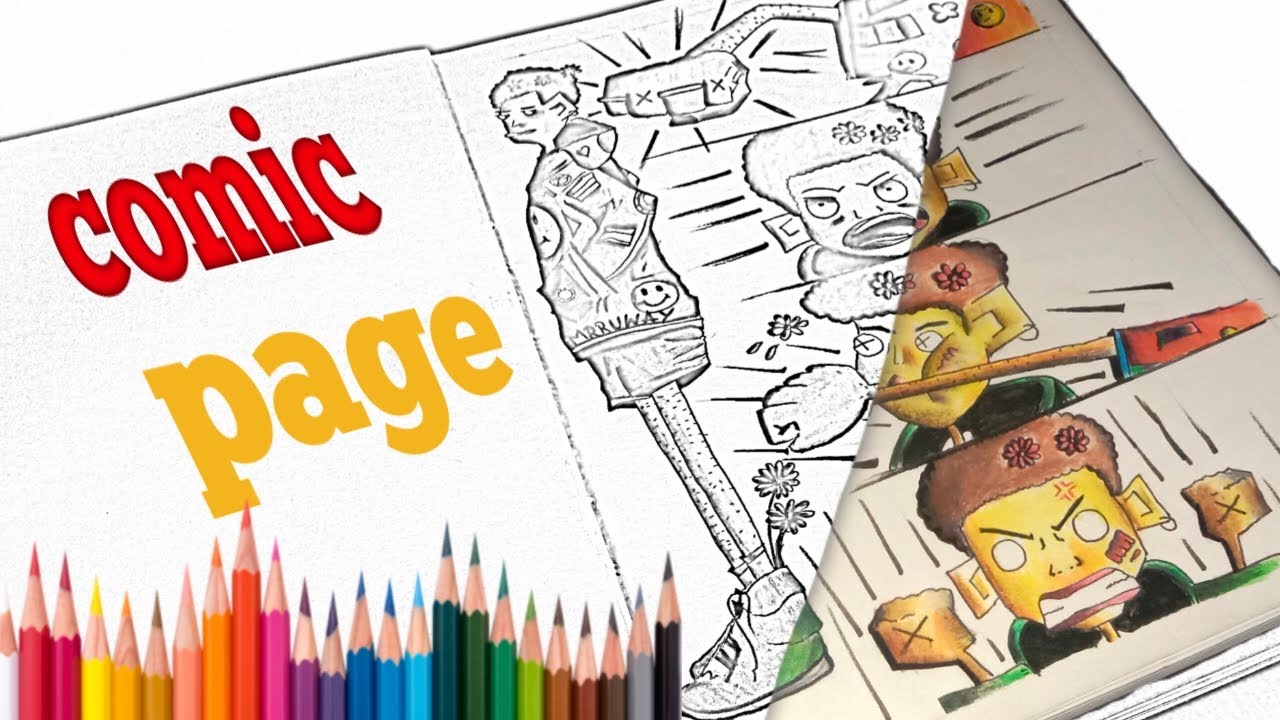 how to make drawing like comic (storyboard) - YouTube