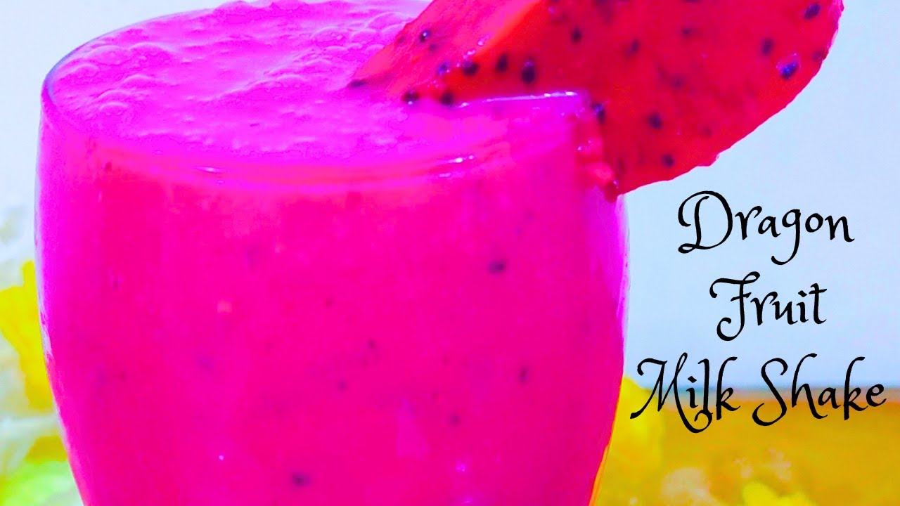 Dragon fruit milkshake|Easy Drink Recipe - YouTube
