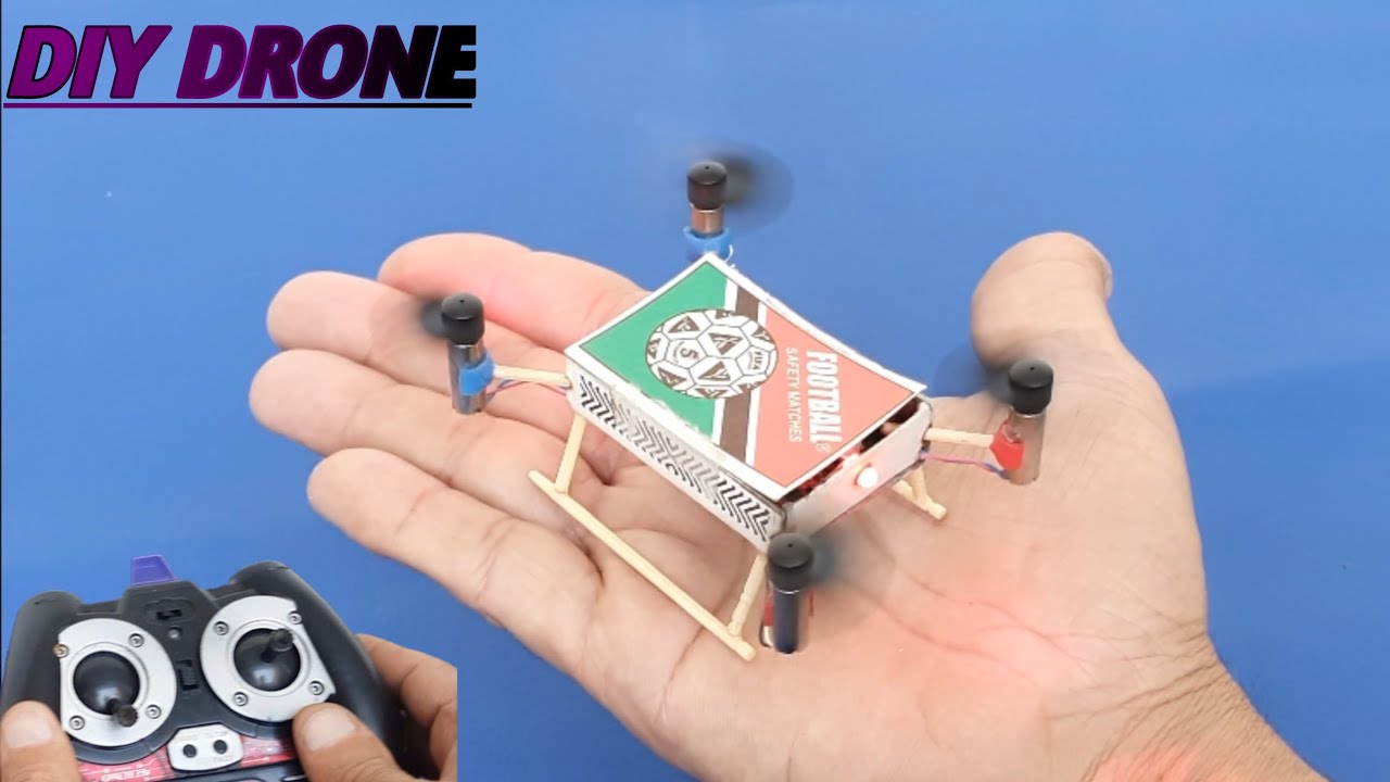 How to make a mini matchbox drone school project for beginners easy ...