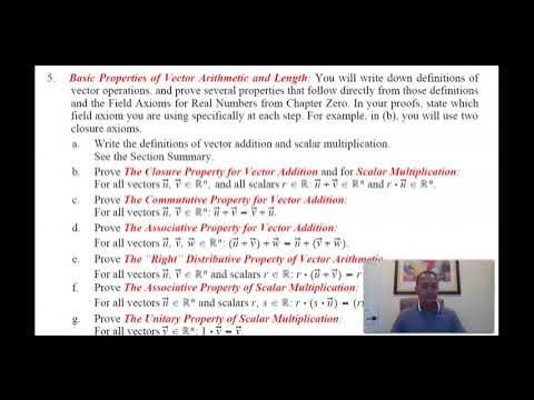Linear Algebra 01 An Introduction to Proofs for Linear Algebra - YouTube