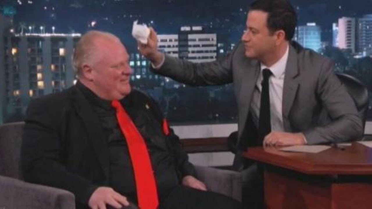Rob Ford Gets Made Fun Of On Jimmy Kimmel LIVE - YouTube