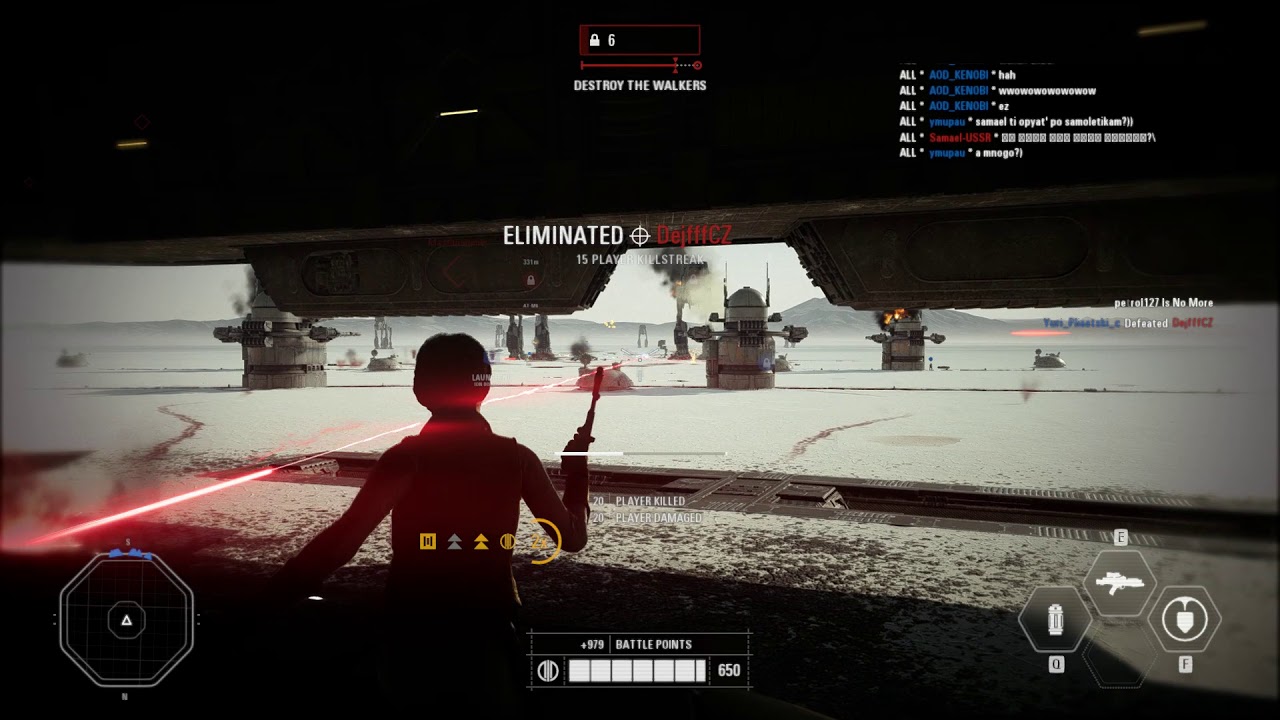 STAR WARS Battlefront II - Leia on Crait - YouTube
