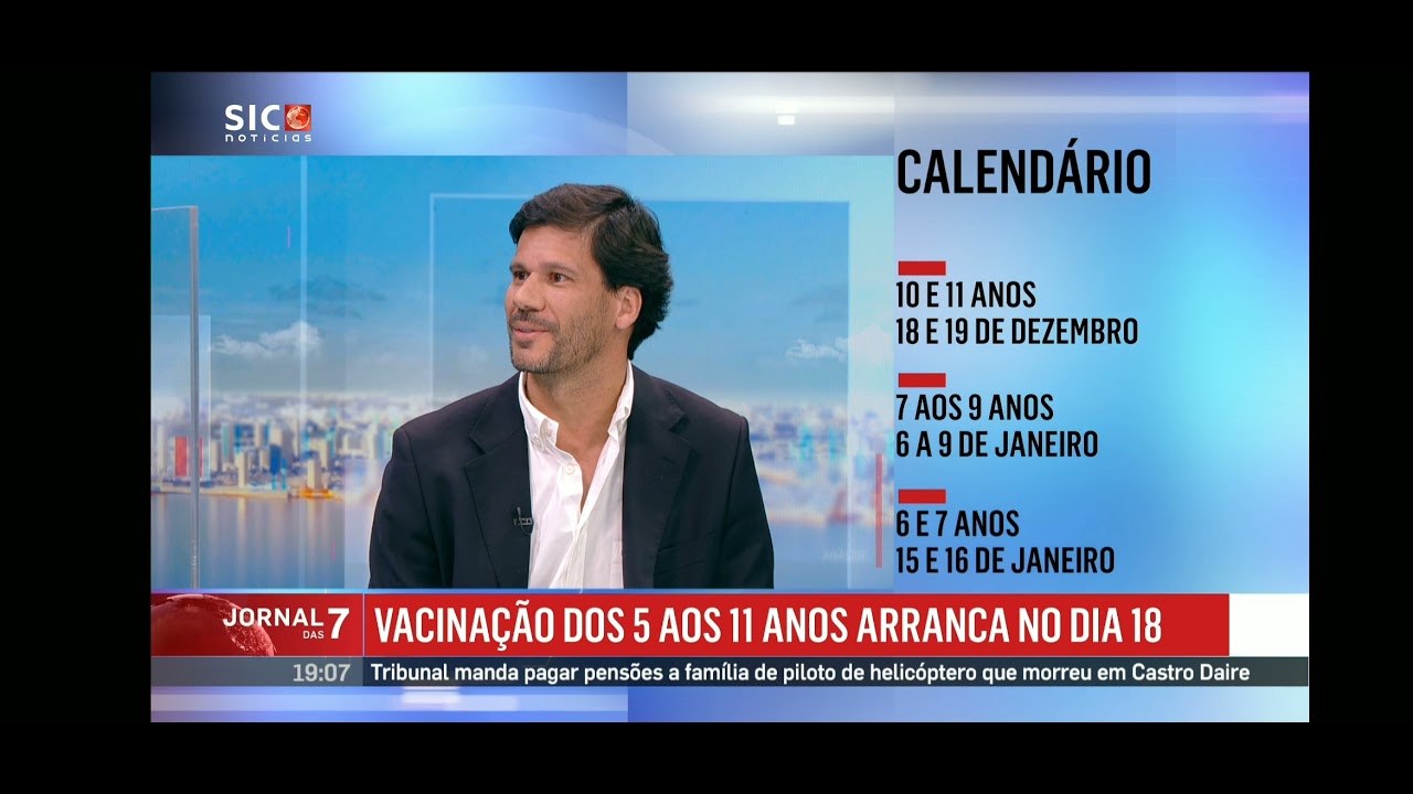 Dr. Francisco Abecassis sobre a vacina às crianças 5-11 anos na SIC ...