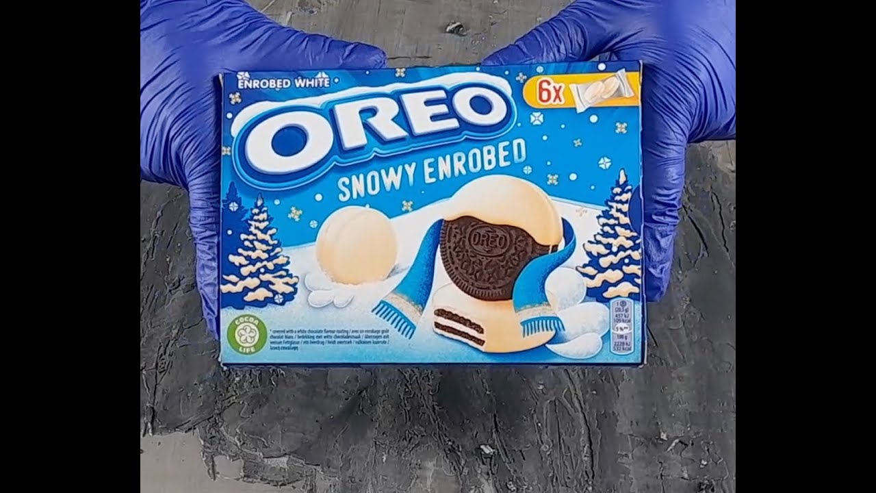 Oreo Snowy Enrobed Ice Rolls - YouTube