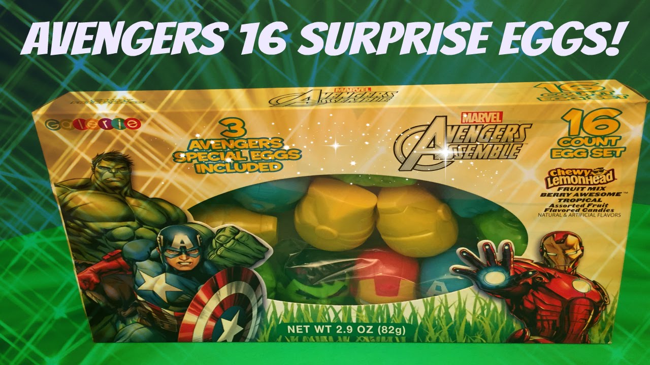Marvel Avengers Assemble Easter Eggs Surprise Set Iron Man Hulk Captain ...