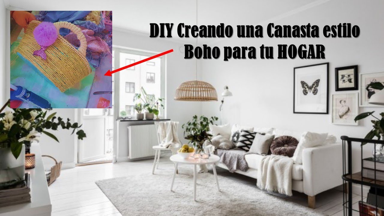 DIY Como Hacer una Canasta Reciclada al estilo Boho | Fácil Bonita y ...