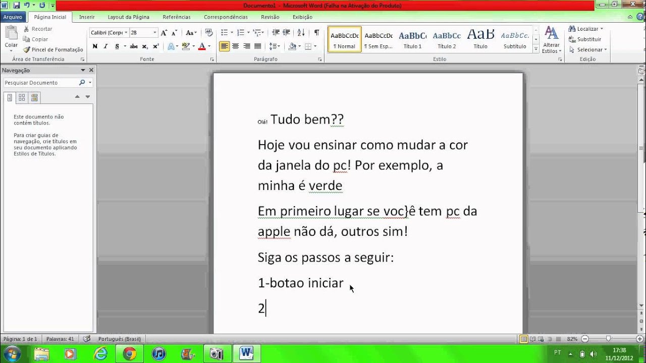 Como mudar a cor da janela do PC - YouTube