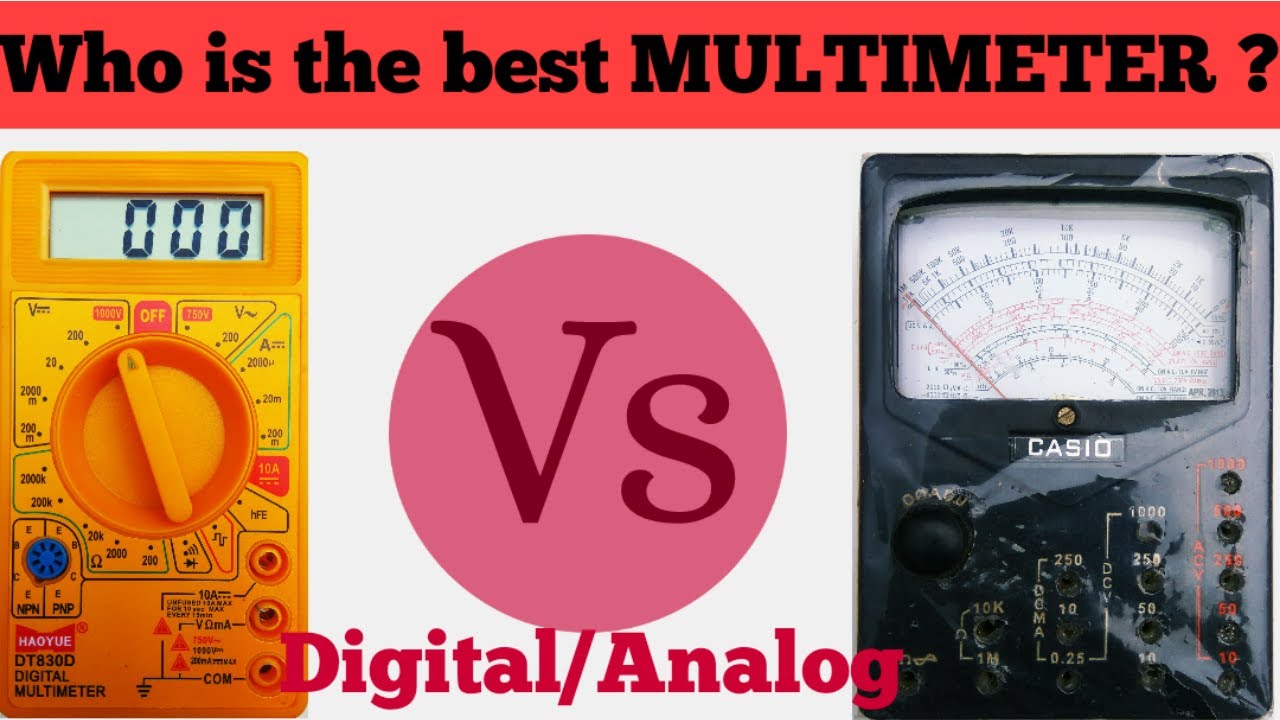Who Is The Best MULTIMETER|| ANALOG or DIGITAL||@TECHNICAL_STUDY_MANISH ...