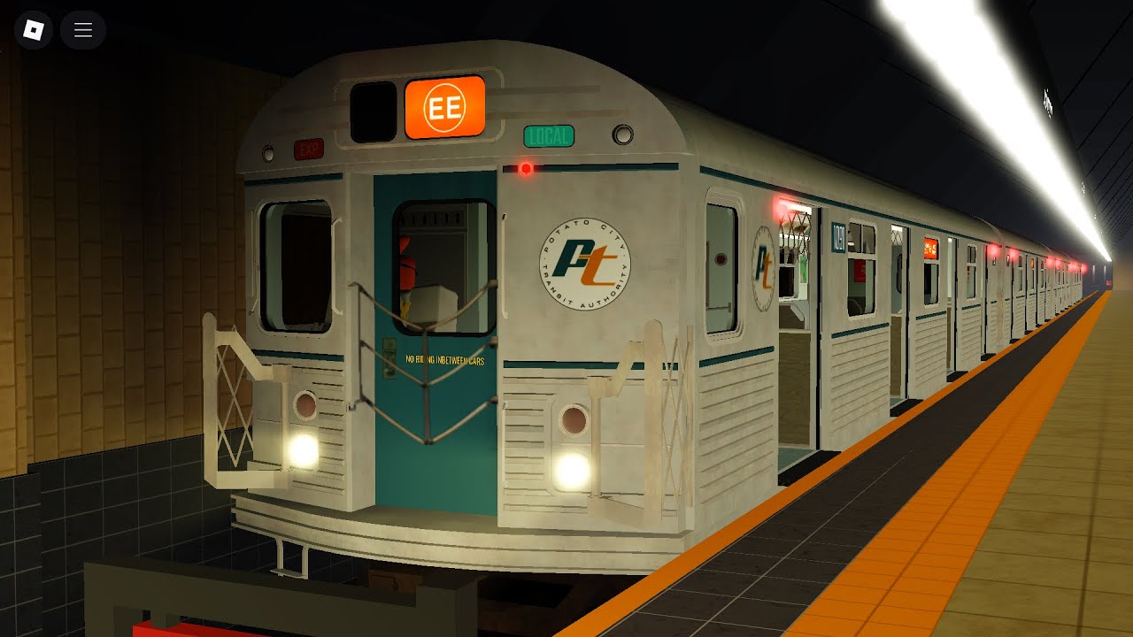 PTA Subway, PLT-1R (90s Ver) on EE train Action. - YouTube