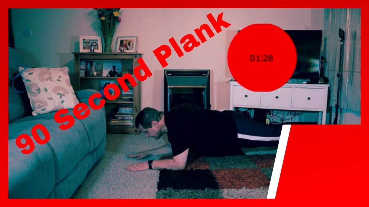 90 Second plank; Plank workout - YouTube