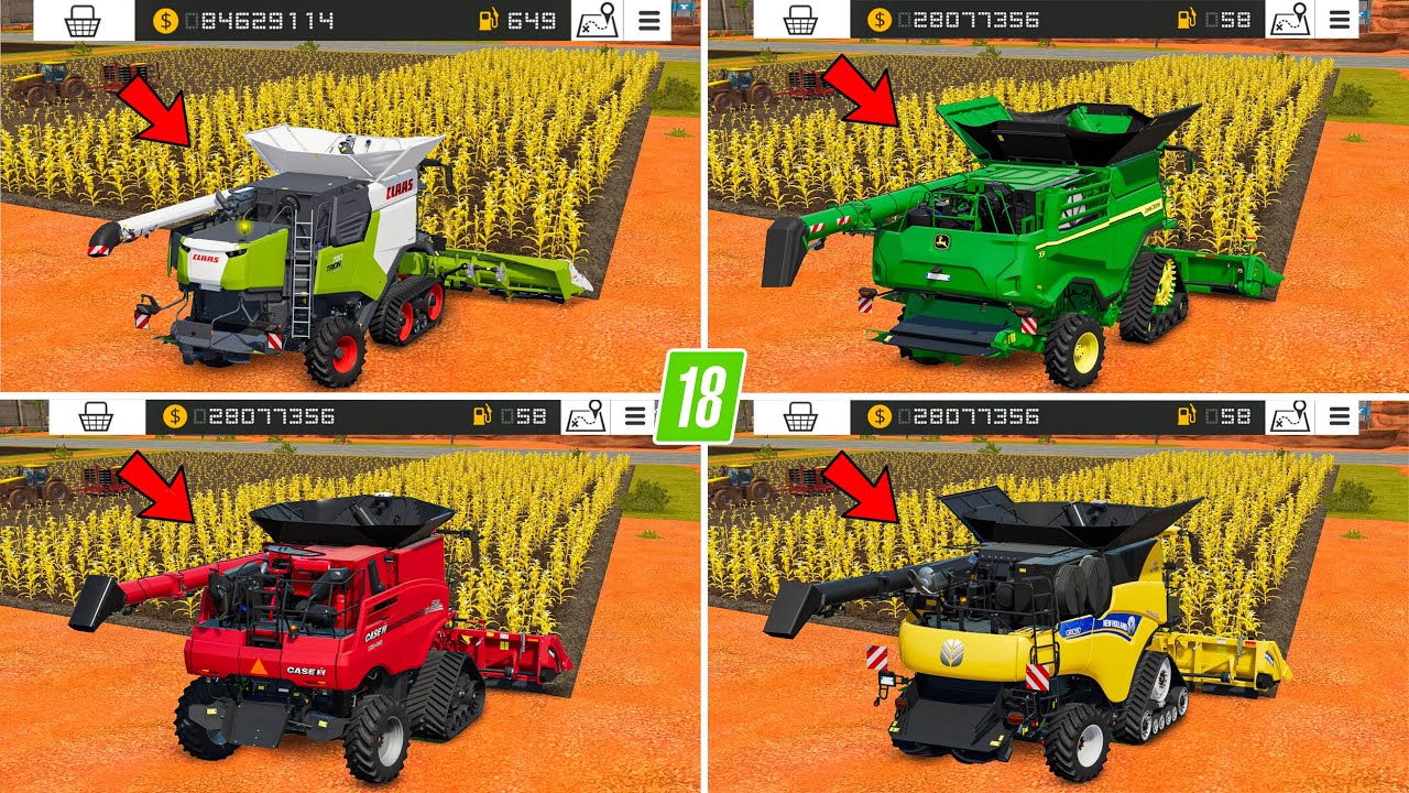 Harvesting With All Harvester In Fs18 | Fs18 Multiplayer | Timelapse ...