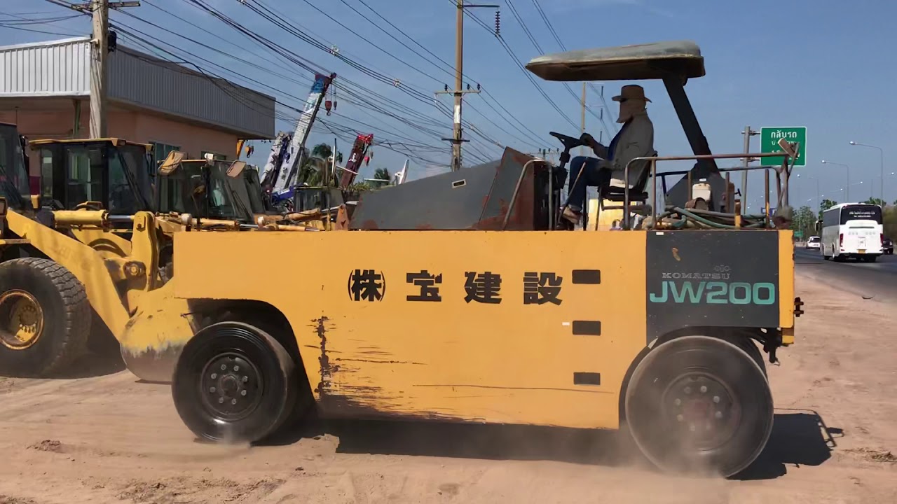 KOMATSU JW200 www.thaispmotor.com 081-2990958 - YouTube