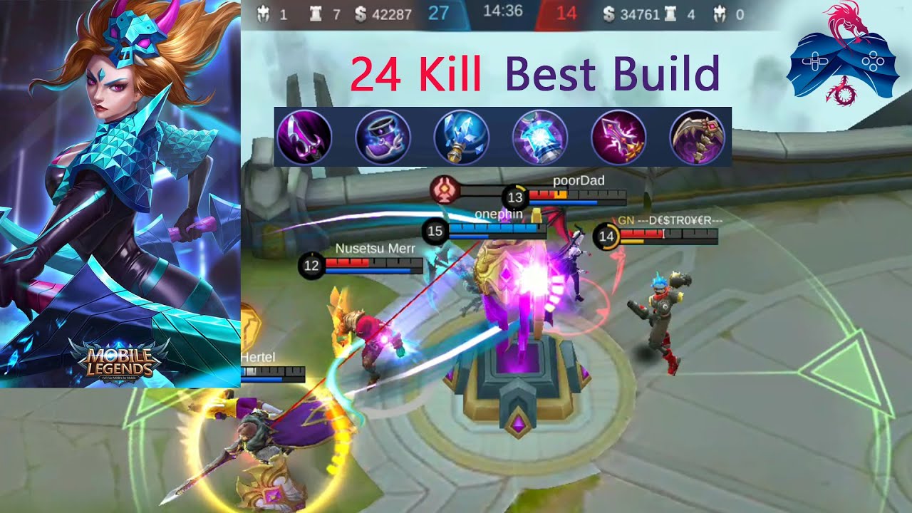 Karina GamePlay 24 Kills - Mobile Legend MLBB | Karina Best Build ...