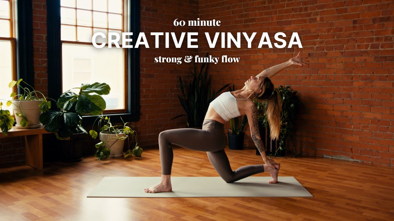 60 Minute Creative Vinyasa | studio style funky flow - YouTube