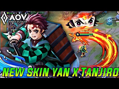 AOV : NEW SKIN YAN X TANJIRO | AOV X KIMESTSU NO YAIBA | EFFECT REVIEW - ARENA OF VALOR - YouTube
