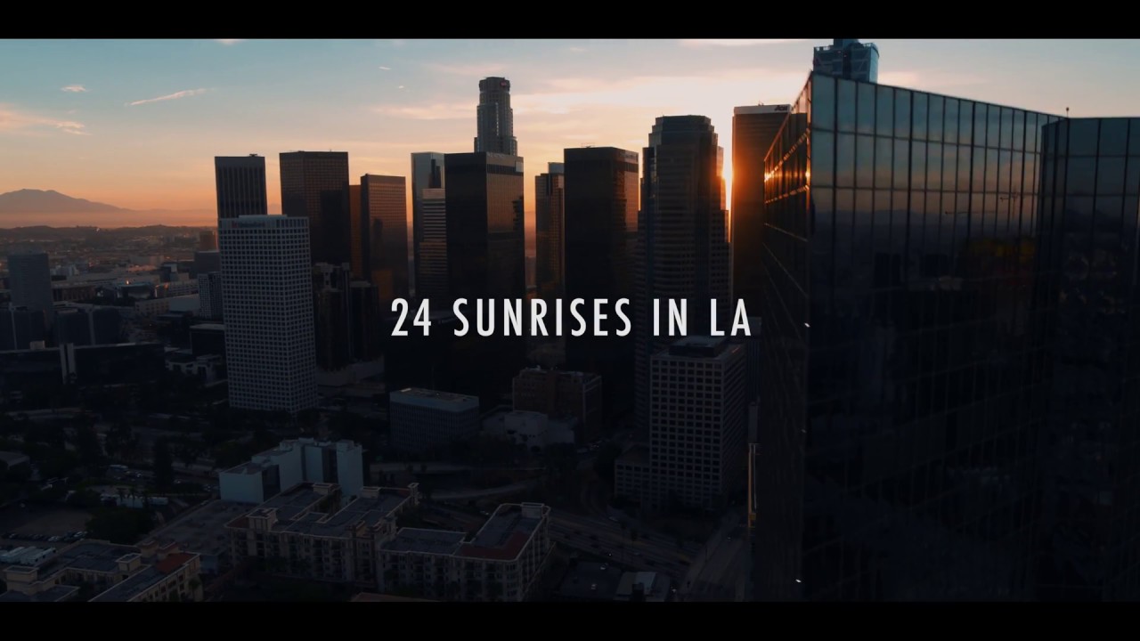 DJI - Inspire 2 - X7 - 24 Sunrises in Los Angeles