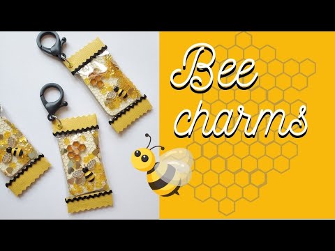 BEE Themed Candy Wrapper Charm. Giveaway CLOSED
