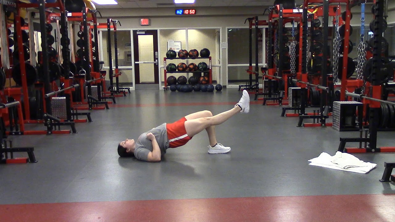 SL Hip Bridge Hold - YouTube