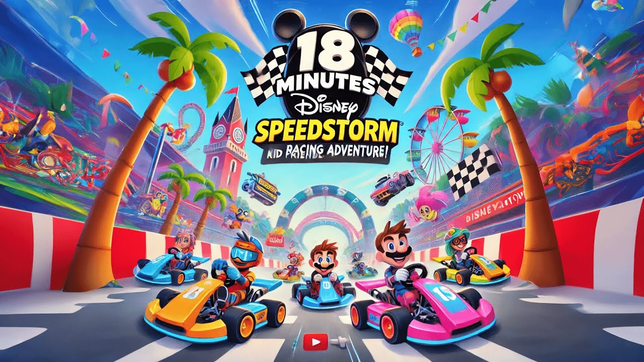 Disney Speedstorm 18 Minute Racing Adventure! | Fast, Fun, Kid Friendly ...