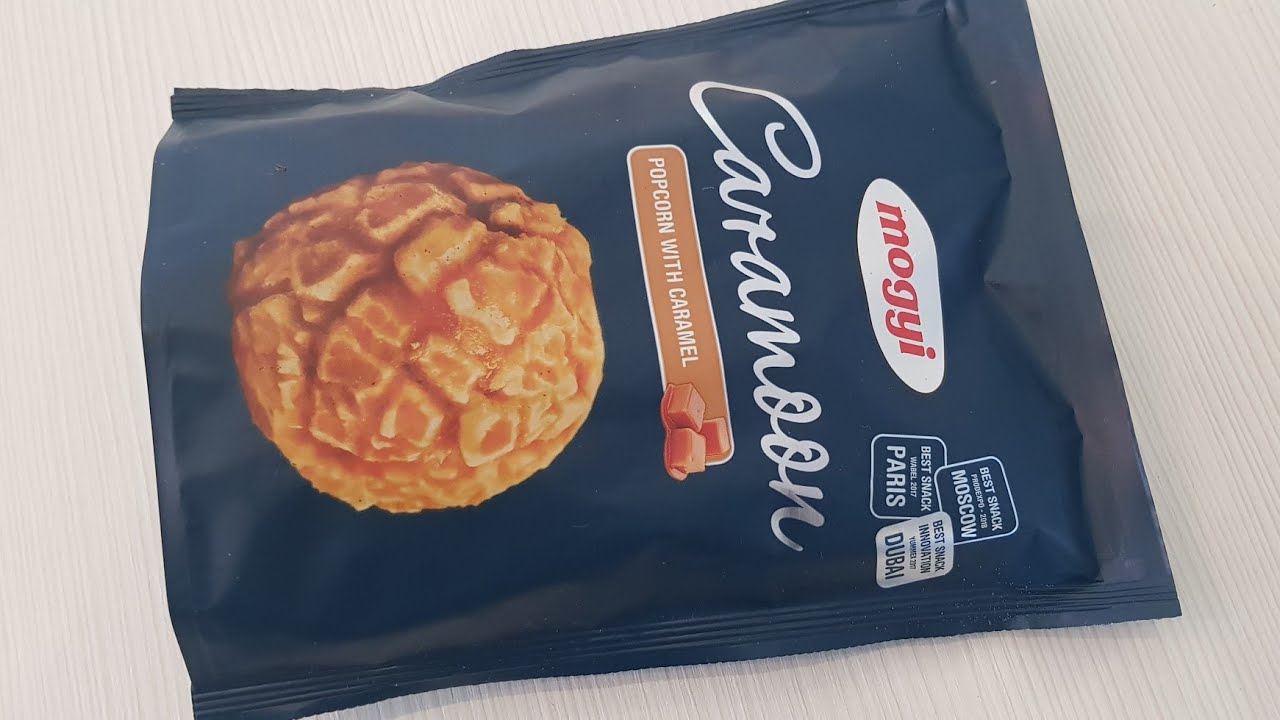 Caramoon Popcorn with Caramel Mogyi Snack Unboxing 2020 - YouTube