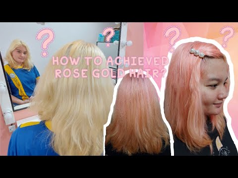 How to Achieved ROSE GOLD HAIR DYE?